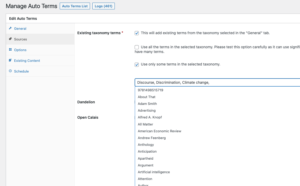 user unable to edit/type in new values in text field under "Use only ...