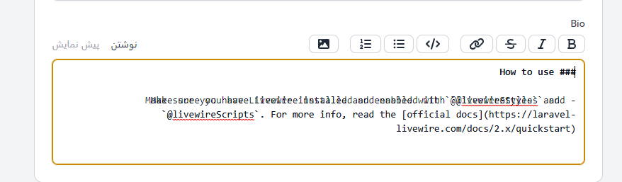 Markdown editor not show characters correctly on RTL · Issue #3481 · filamentphp/filament · GitHub