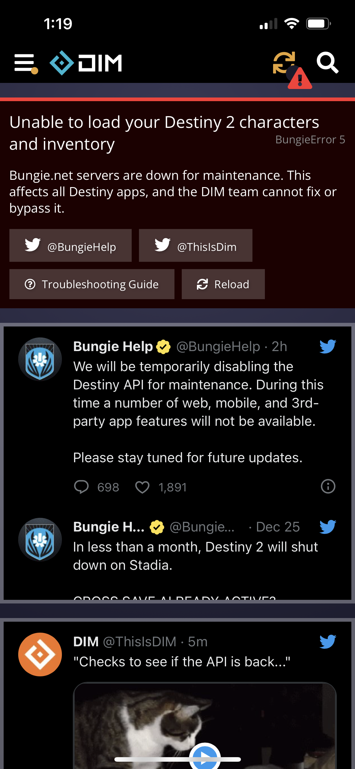 Error Icon is wrong size on refresh button in mobile · Issue #8902 · DestinyItemManager/DIM · GitHub