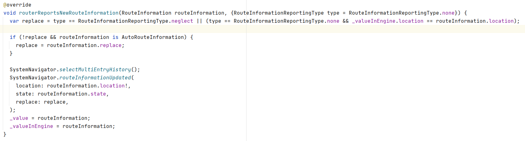 The Method Autorouteinformationprovider Routerreportsnewrouteinformation Doesn T Have The