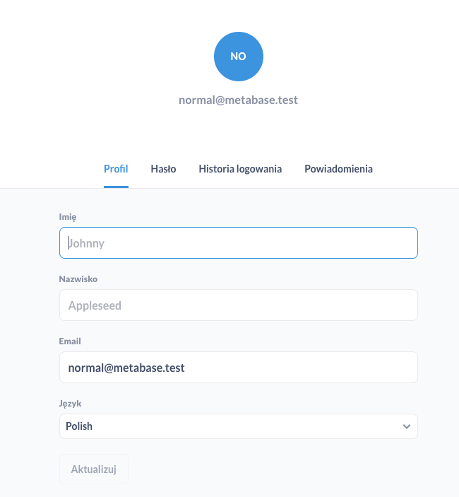 Metabase users (Metabase v0.44.6) cannot change their language from the account settings · Issue ...