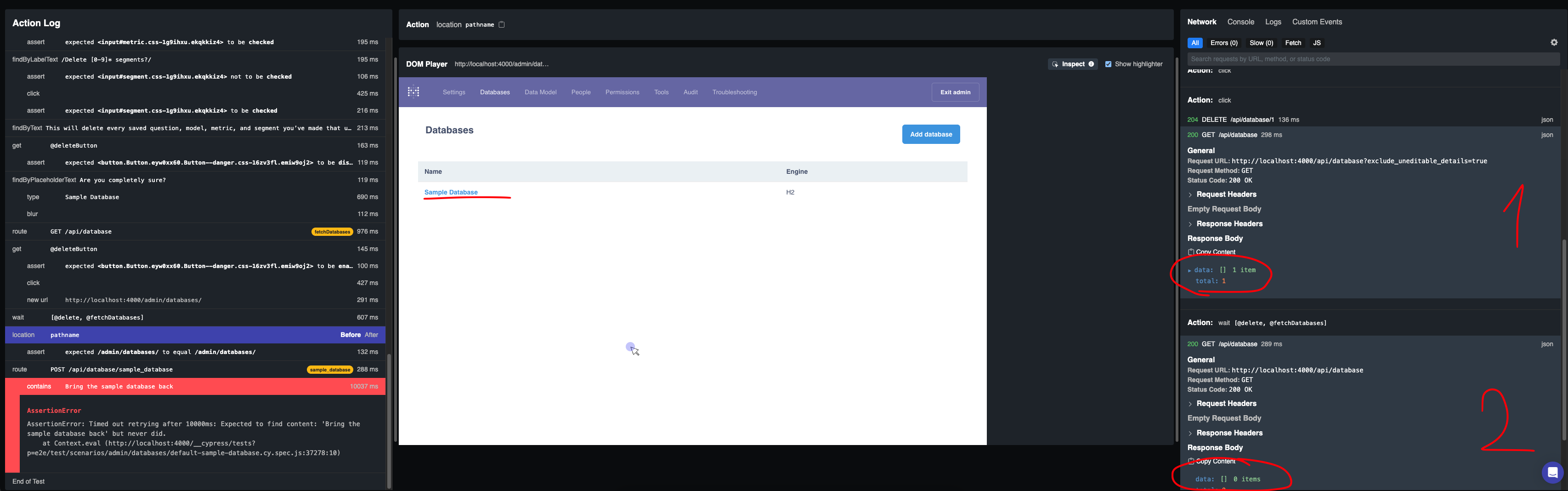 Race condition after deleting the Sample Database · Issue #30152 · metabase/metabase · GitHub