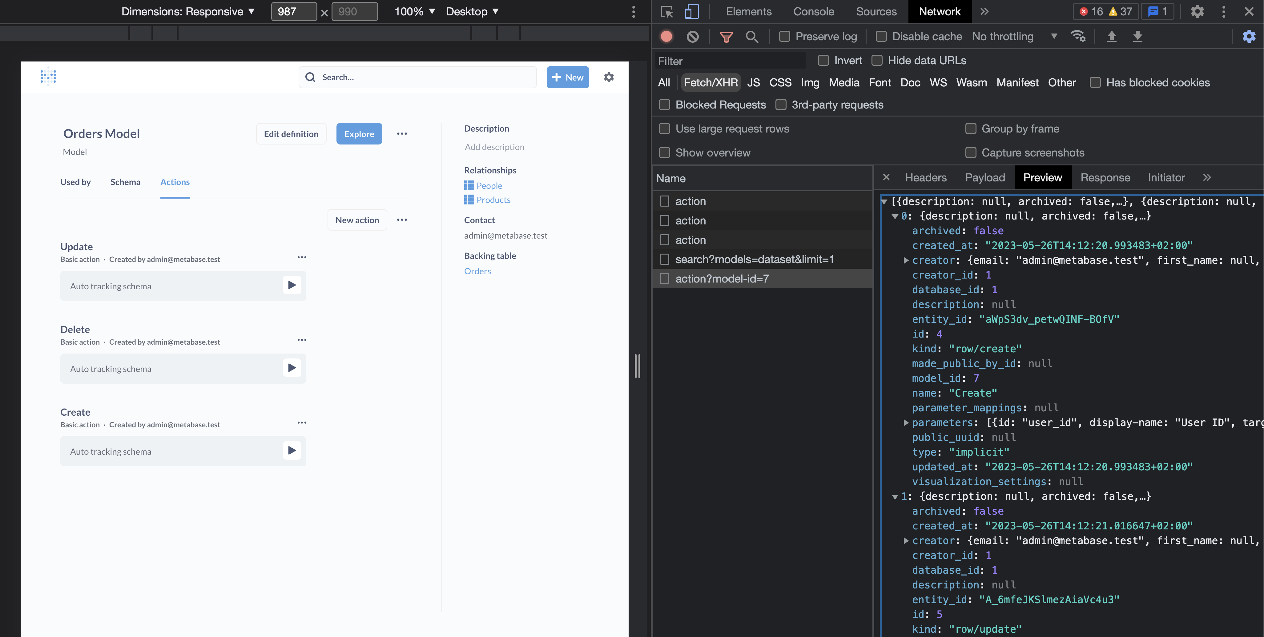 Basic actions (CUD) display order is non-deterministic · Issue #29593 · metabase/metabase · GitHub