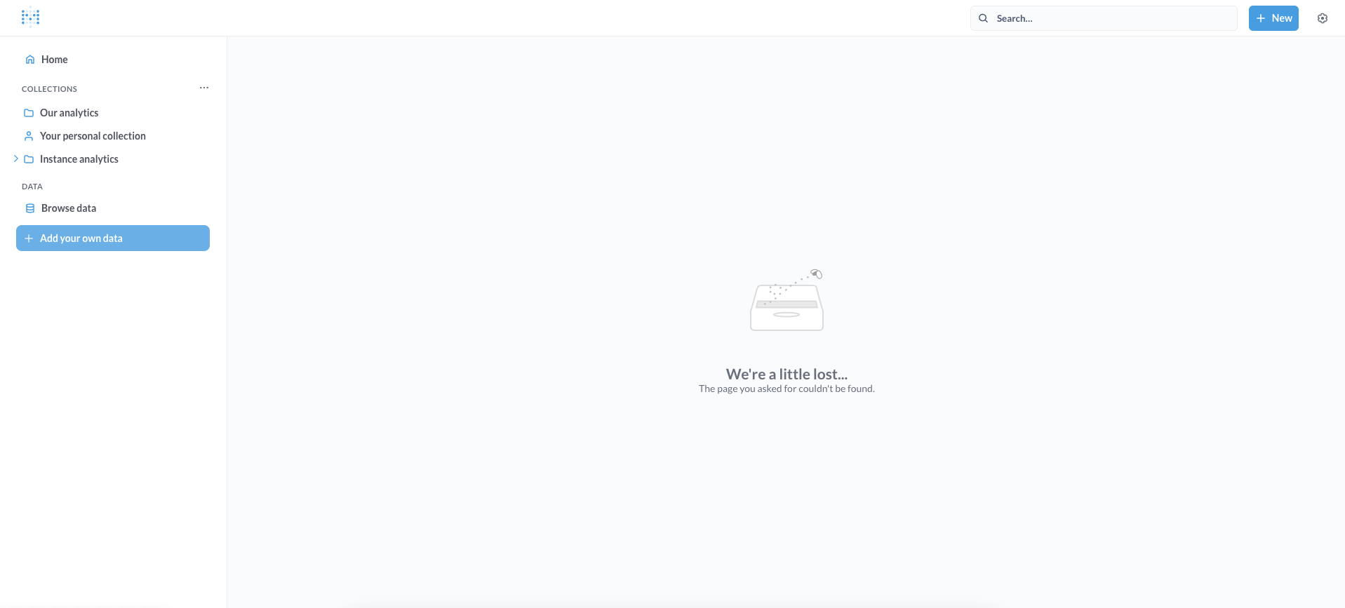 Archiving dashboard used as a custom homepage leads to "We're little lost" · Issue #31599 ...
