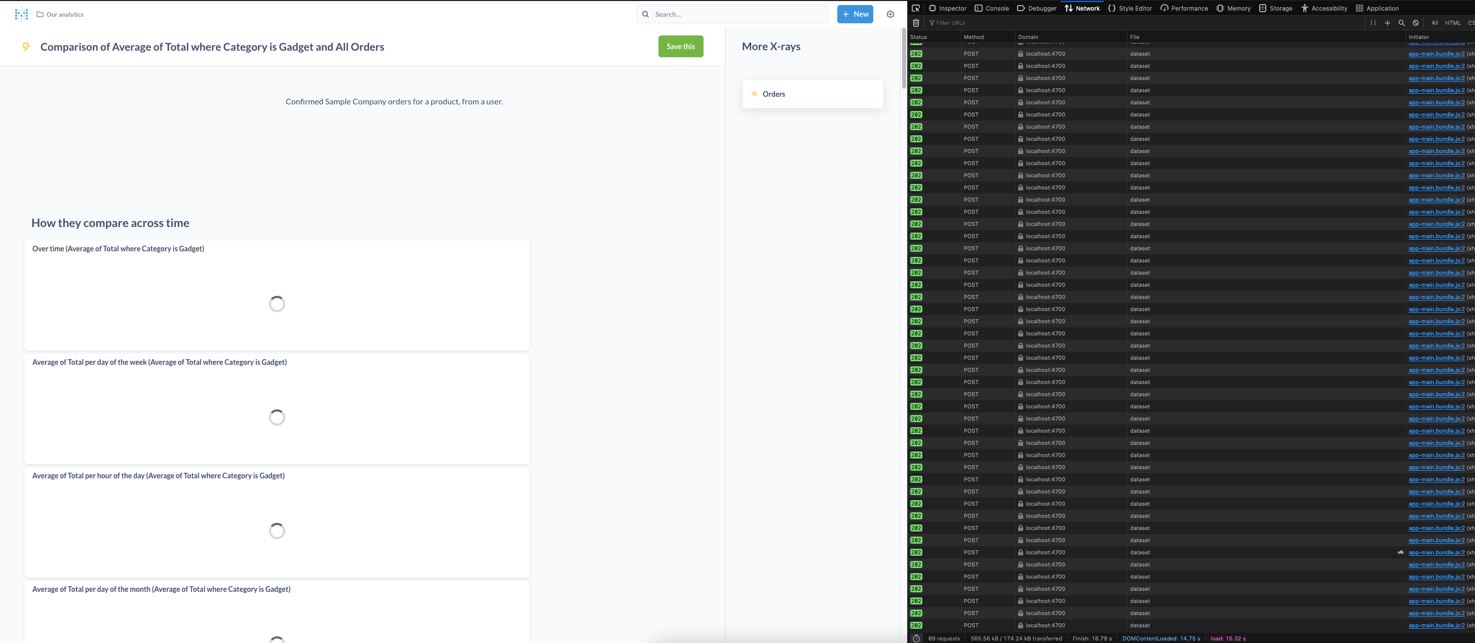 X ray cards load bottom to top · Issue #33085 · metabase/metabase · GitHub