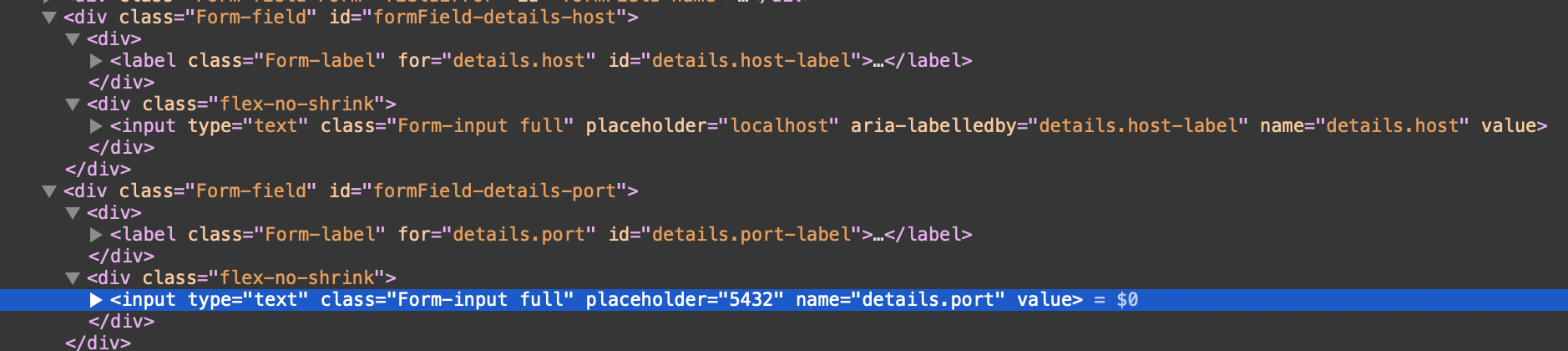 Misconfigured "Port" label and input field · Issue #13299 · metabase ...
