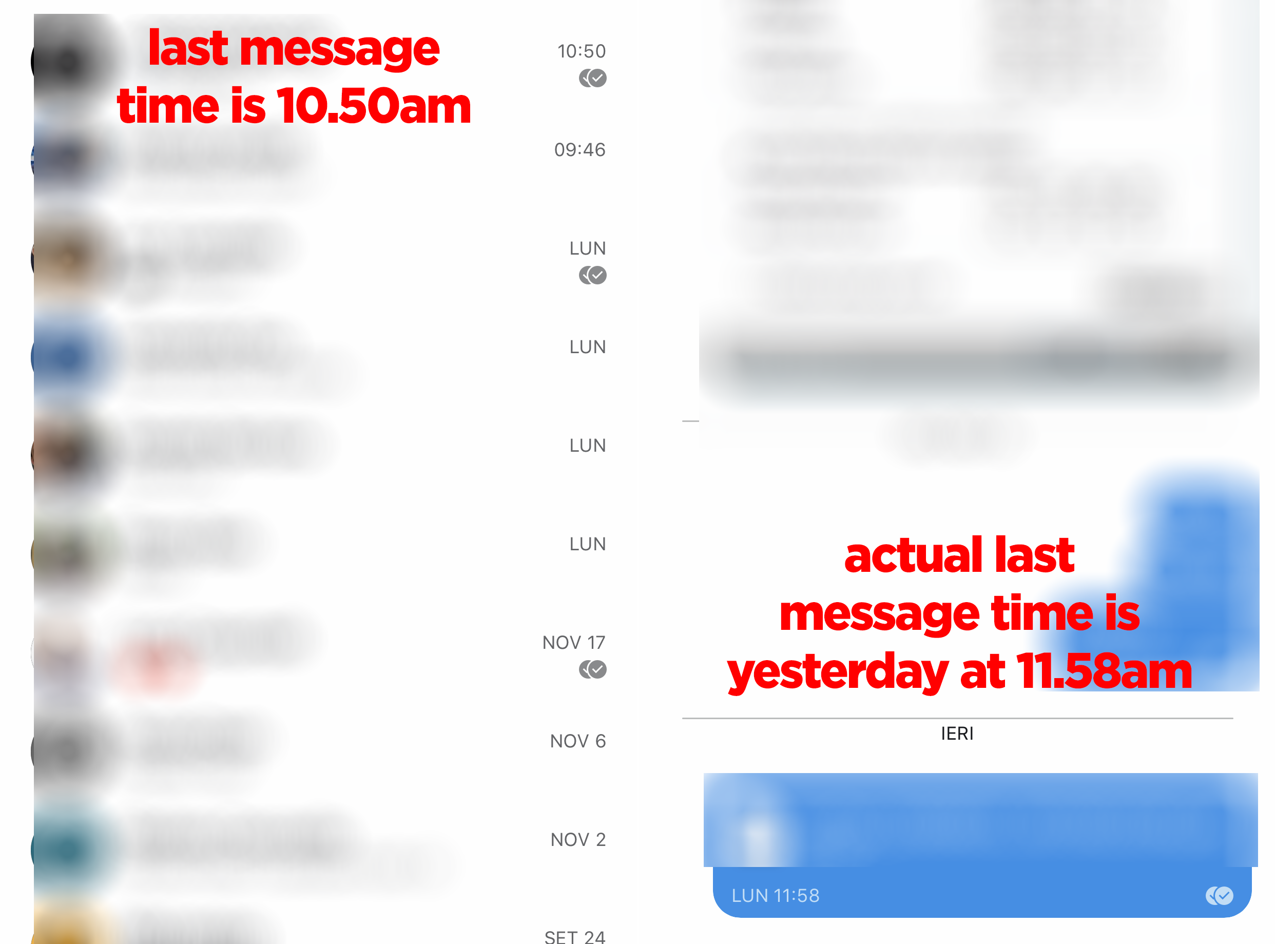 Message time shown in chat list is not correct · Issue #4064 ...