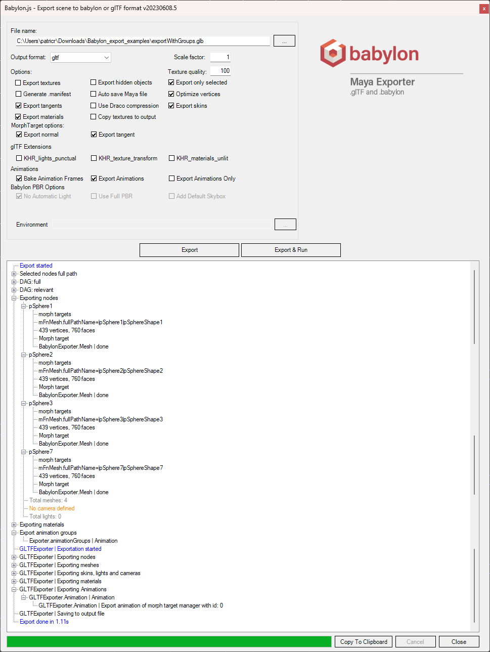 3ds Max not exporting morph target animation when using animation groups · Issue #1093 ...