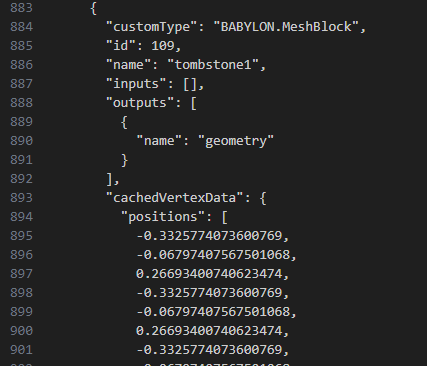 NGE saving cached mesh data to json · Issue #14417 · BabylonJS/Babylon.js · GitHub