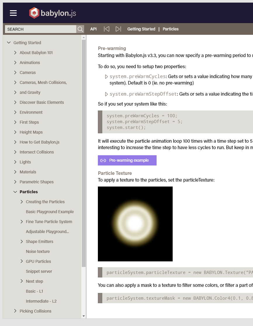Improve selected item appearence in the left menu · Issue #13 · BabylonJS/Documentation · GitHub