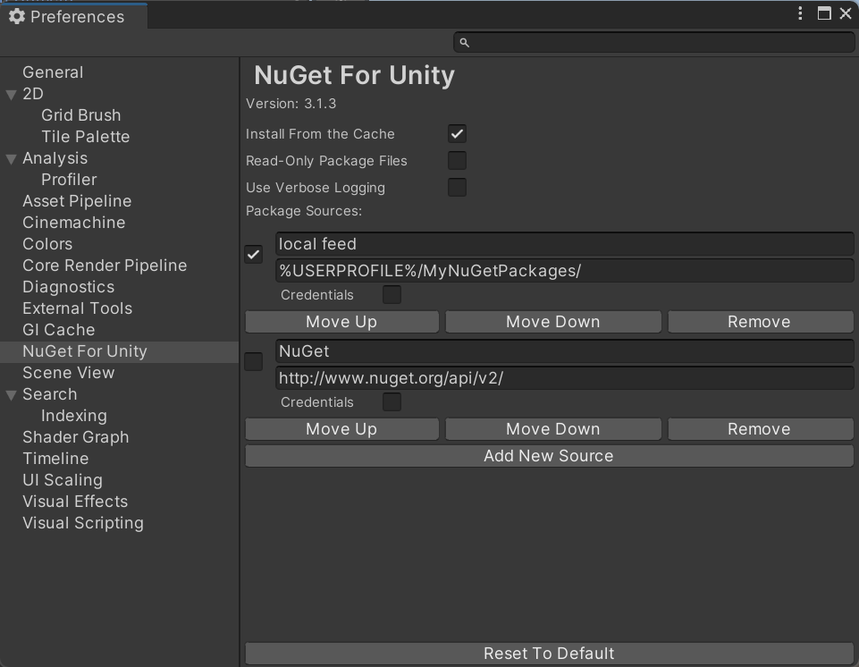 Installing ngpkg from local feed fails 'silently' · Issue #587 · GlitchEnzo/NuGetForUnity · GitHub