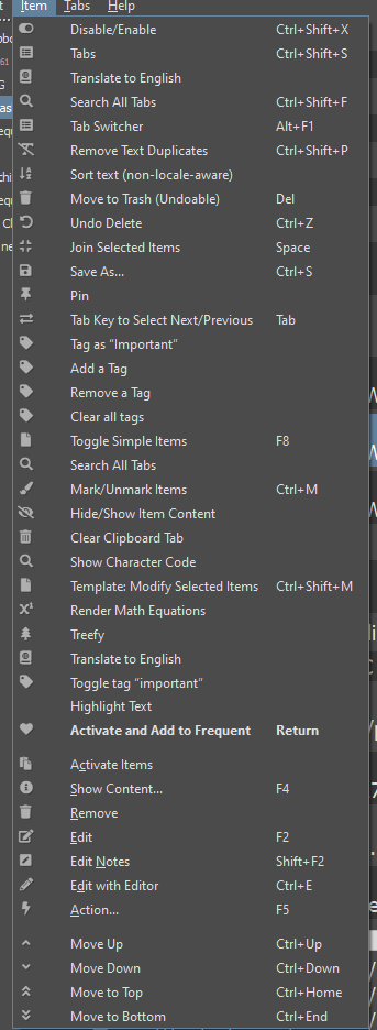 Feature: UX Item Menu Interface Separators · Issue #2063 · hluk/CopyQ · GitHub