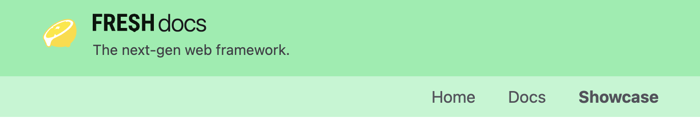 fix header text on showcase page · Issue #840 · denoland/fresh · GitHub