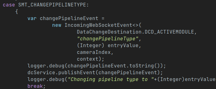 Switching a pipeline to April Tag does not update the settings panel ...