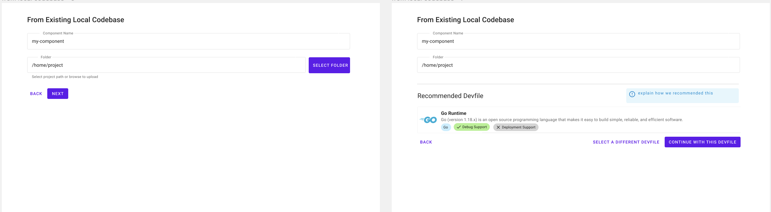 New Ux For Import From Local Workspace Webview · Issue 3002 · Redhat Developer Vscode Openshift