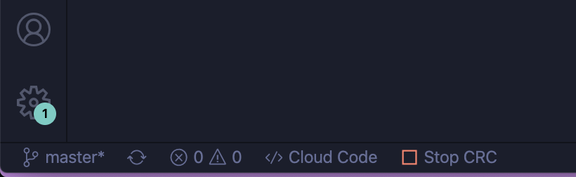 Add `Stop CRC` as Status Bar in the extension · Issue #1707 · redhat ...
