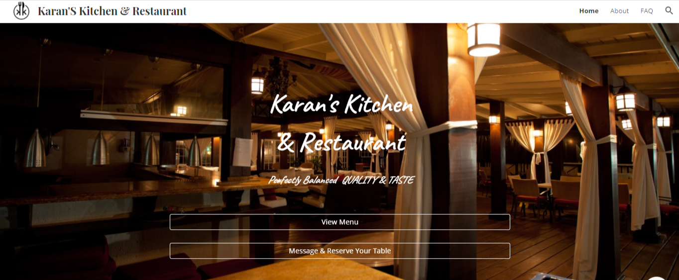 GitHub - karansinghtomar123/Karan-s-Restaurant: MAde this for College Competition