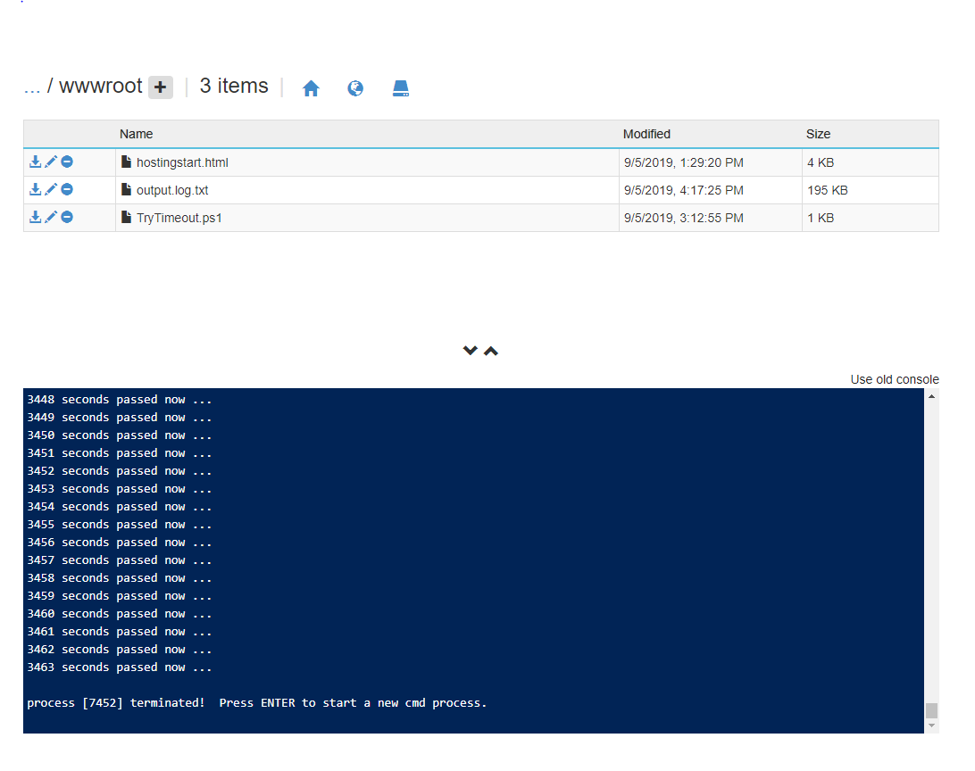 Powershell Process Timeouts In Kudu · Issue 3025 · Projectkudukudu · Github