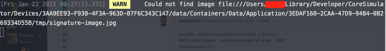 React native fs path not found · Issue #965 · itinance/react-native-fs · GitHub