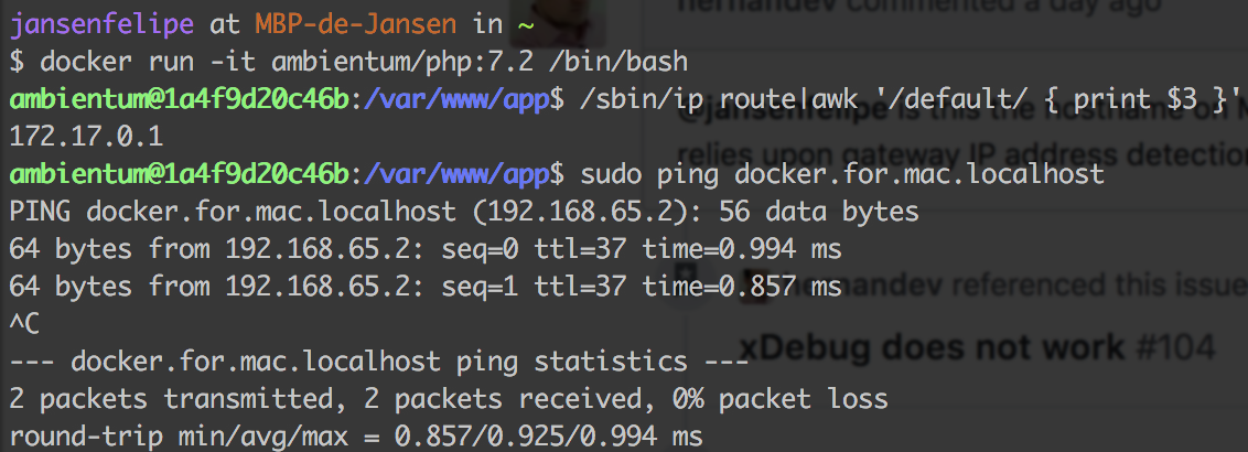 xDebug strategies [including Docker for Mac] · Issue #103 · ambientum/ambientum · GitHub