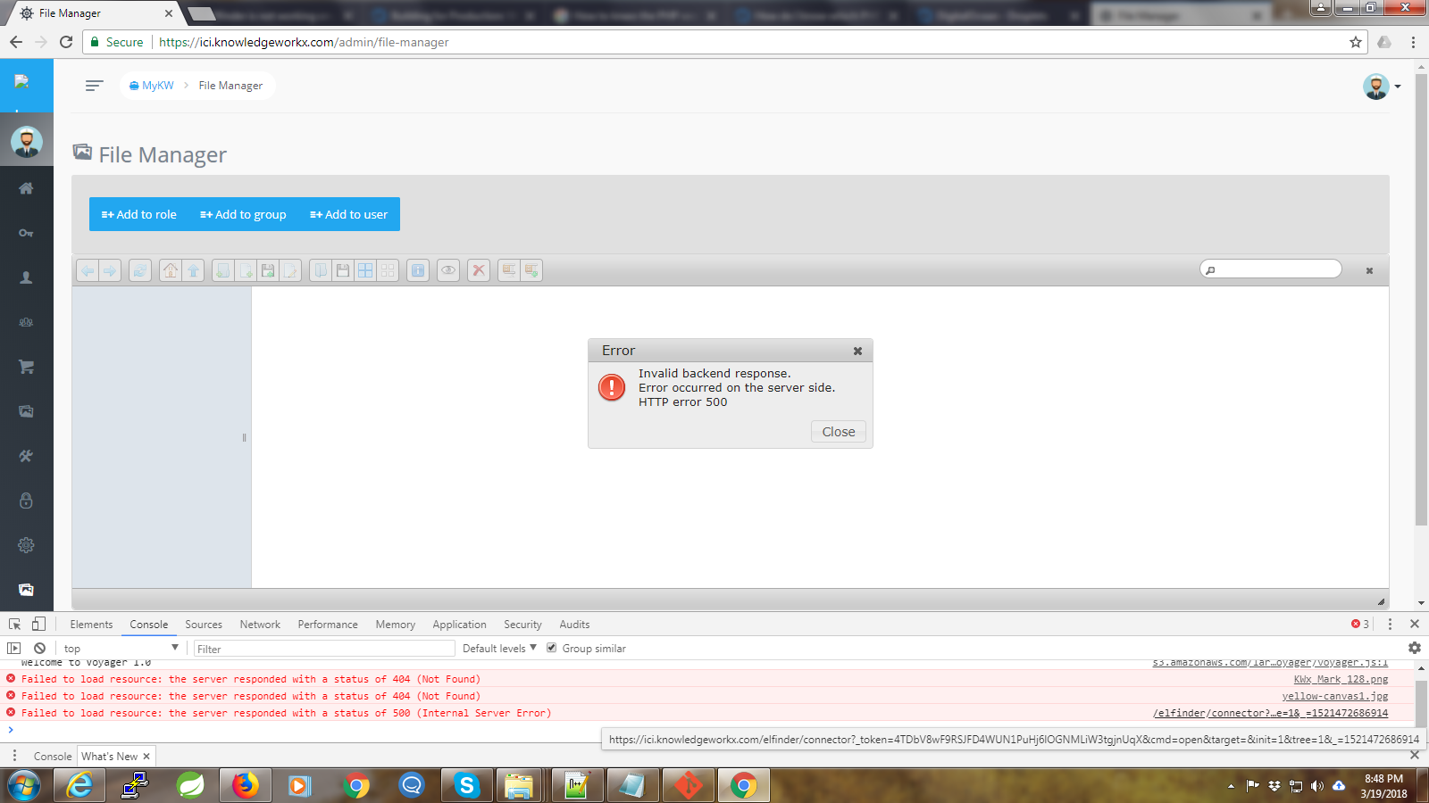 Elfinder is not working on production server · Issue #2427 · Studio-42/elFinder · GitHub