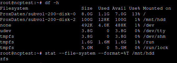 LXC Container - support of ZFS file system for data drive · Issue #1767 · nextcloud/nextcloudpi ...