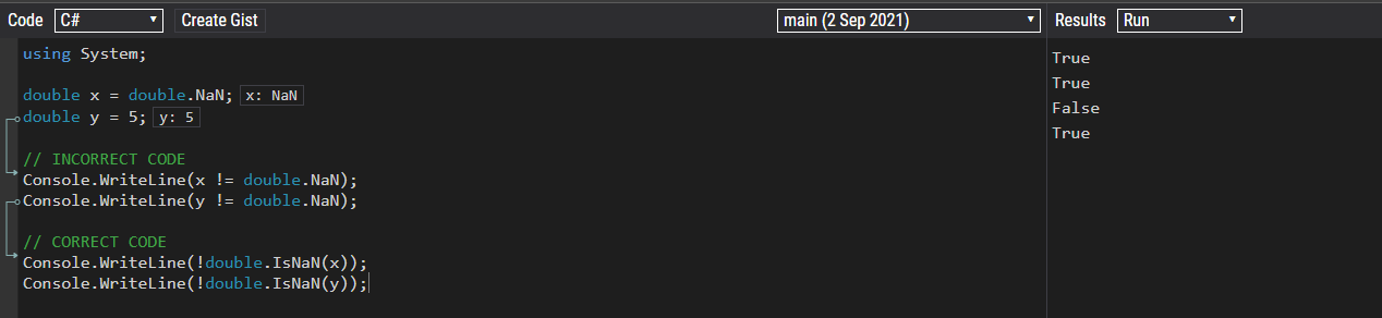 fix: Compare NaN correctly by Youssef1313 · Pull Request #6965 · unoplatform/uno · GitHub