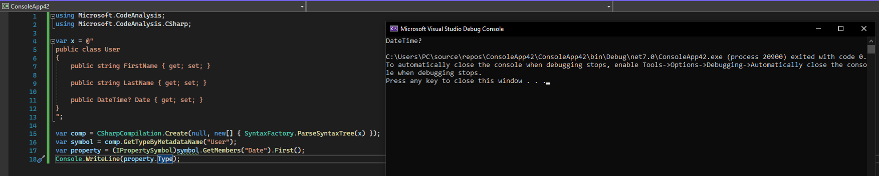 The Type property from a IPropertySymbol is null / throws exception? · Issue #60380 · dotnet ...