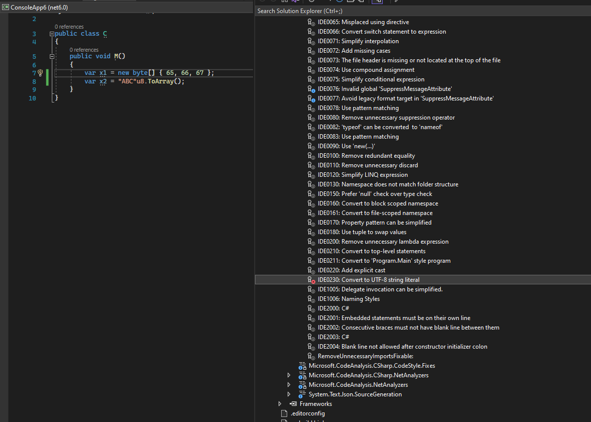 Ide0230 Convert To Utf 8 String Literal Doesnt Work · Issue 63380 8415