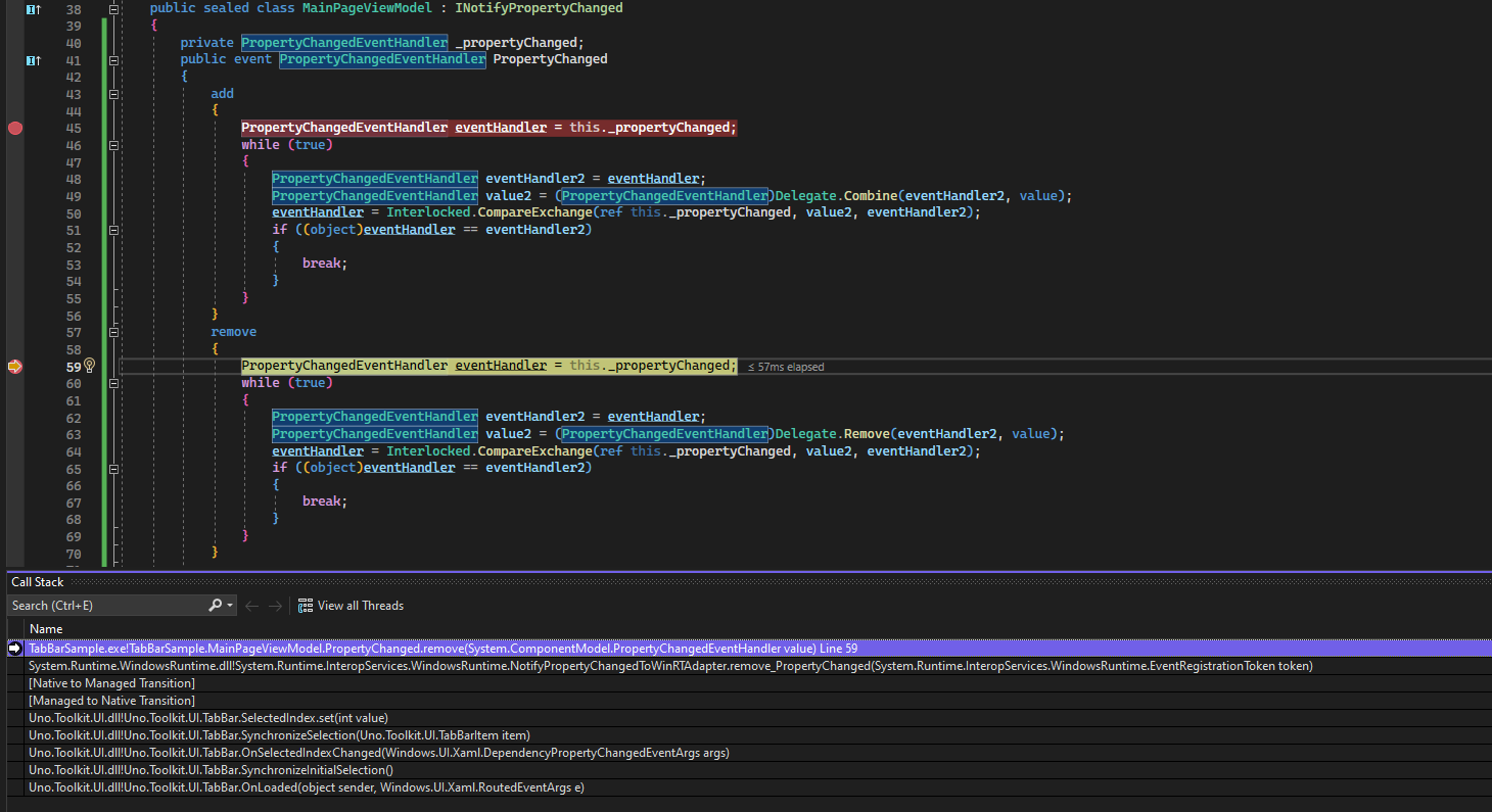 [Windows][TabBar] SelectedIndex doesn't update selected item visual state · Issue #562 ...
