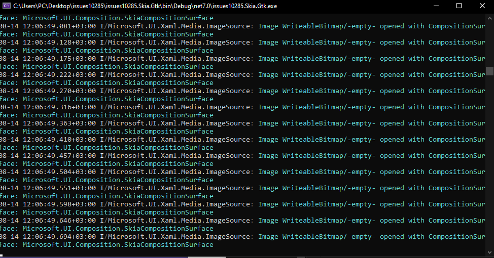 `imagesource` Is Logging Forever · Issue 13238 · Unoplatformuno · Github