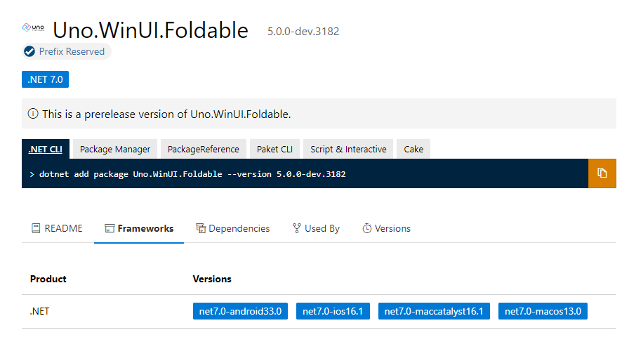 Uno.[UI|WinUI].[Foldable|Maps] should support both net7.0 and net8.0 · Issue #13786 ...