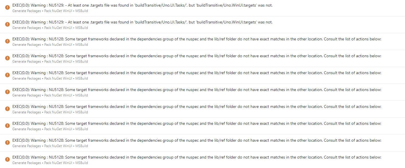 Cleanup CI warnings · Issue #6670 · unoplatform/uno · GitHub