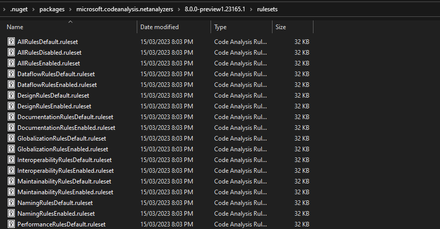 Consider stop shipping rulesets with the NuGet package · Issue #7000 · dotnet/roslyn-analyzers ...