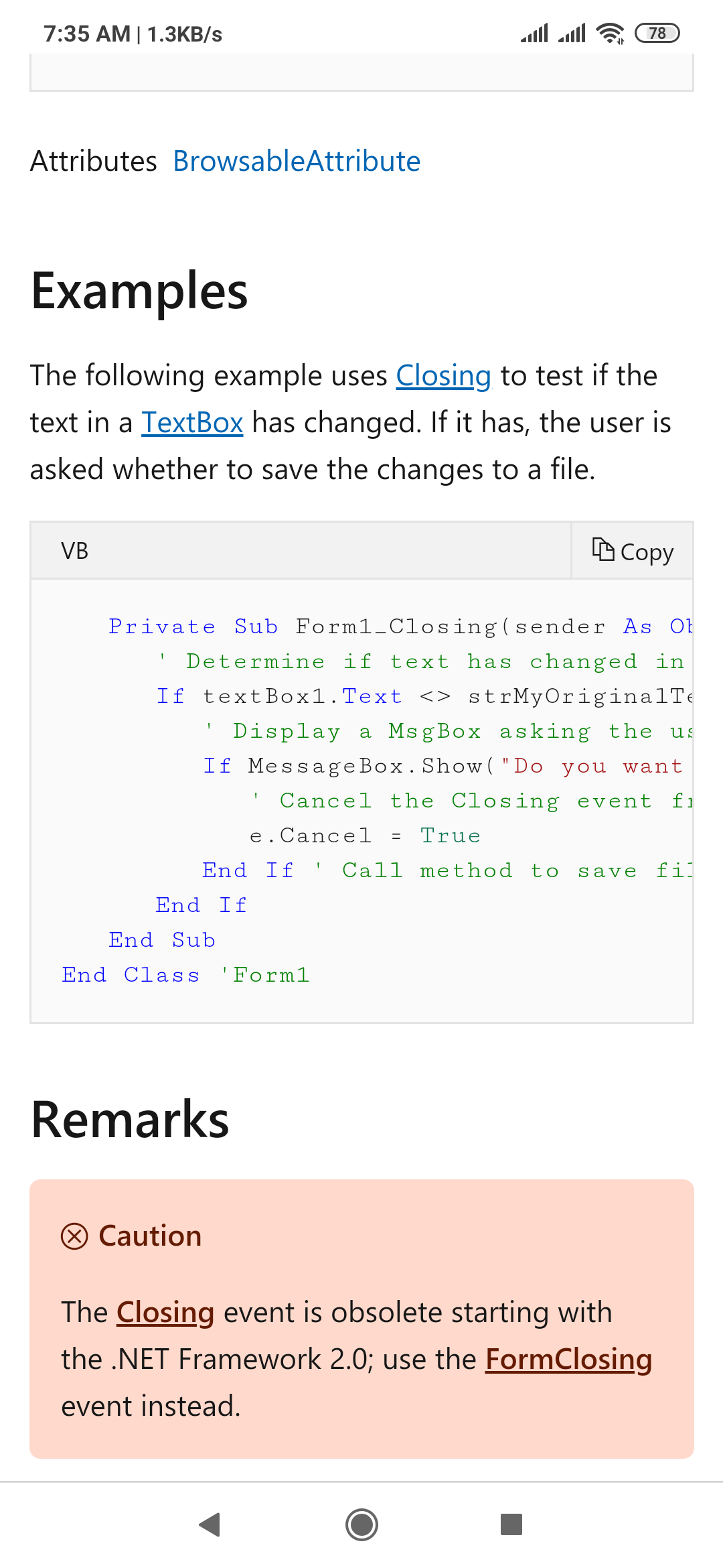 Obsolete event · Issue #14599 · dotnet/docs · GitHub