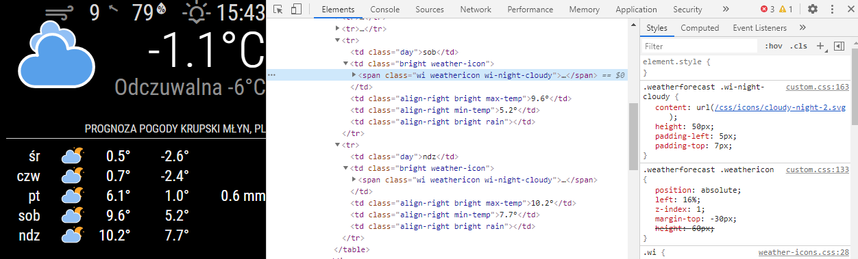 MMM-weatherforecast. Icon problem - still displays the same. · Issue #2221 · MagicMirrorOrg ...