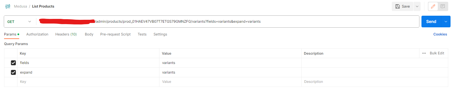 API Ref(admin): Issue in List a Product's Variants · Issue #5135 · medusajs/medusa · GitHub
