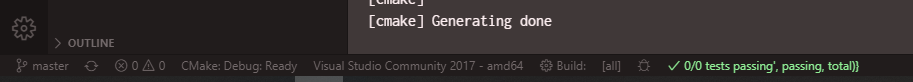 Ctest Status Bar Button Text Appears Malformed · Issue 911 · Microsoft Vscode Cmake Tools · Github