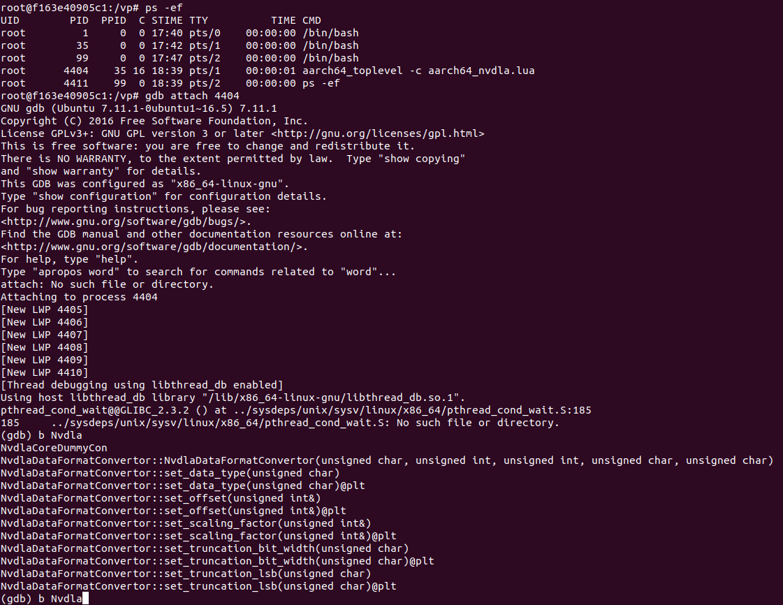 Debugging virtual platform with gdb · Issue #11 · nvdla/vp · GitHub