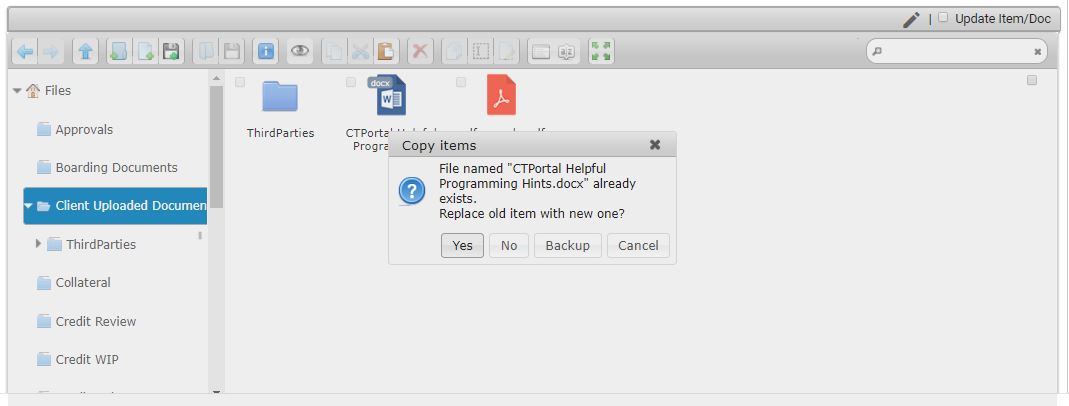 How to display File overwrite prompt when uploading file that already exists · Issue #2612 ...