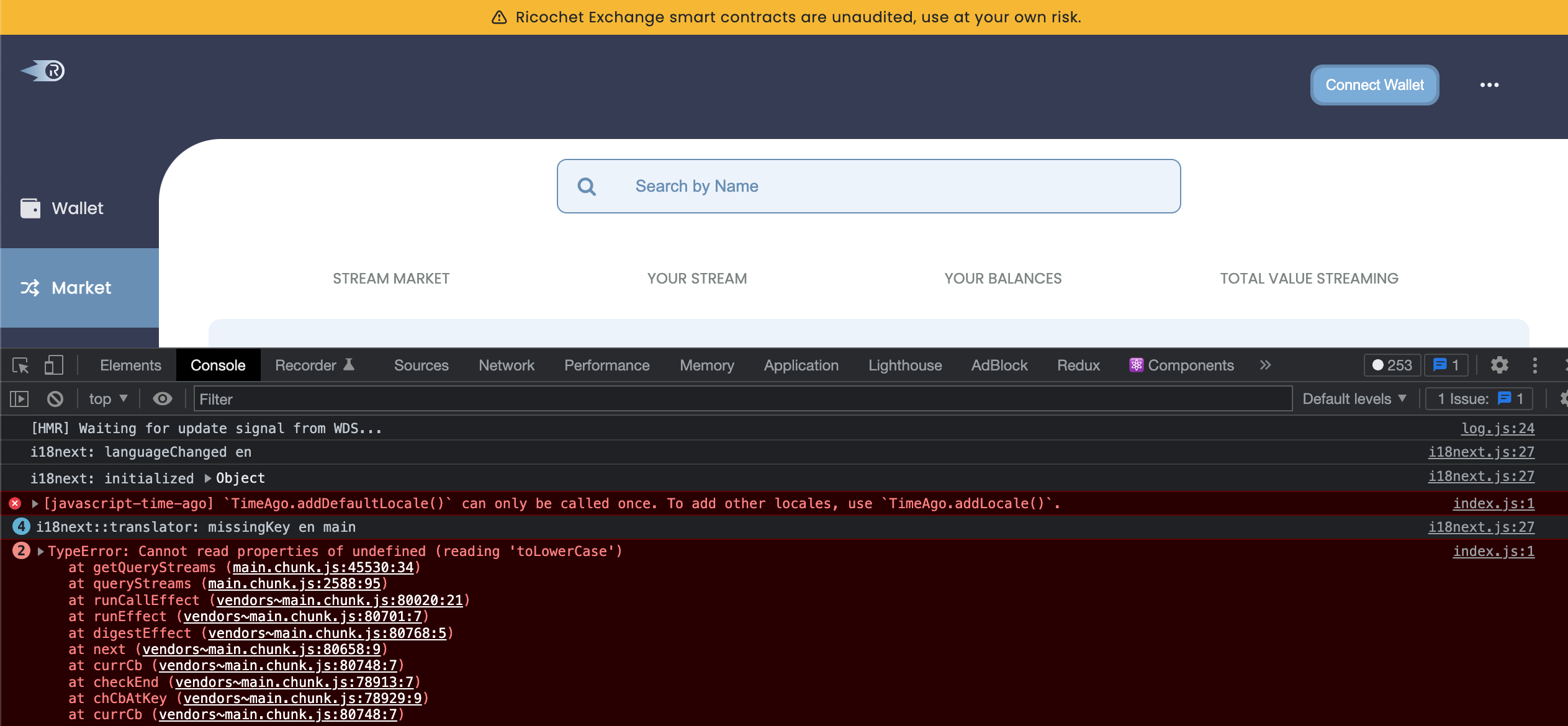 Stats don't load without Metamask Connection · Issue #599 · Ricochet-Exchange/ricochet-frontend ...