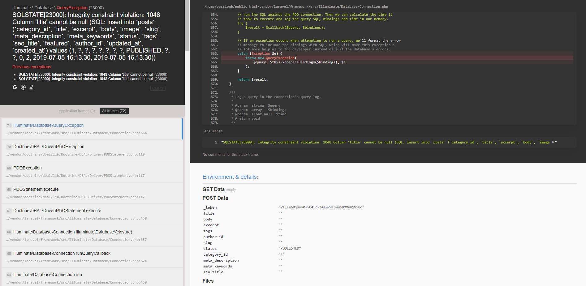 [BUG] · Issue #4243 · thedevdojo/voyager · GitHub