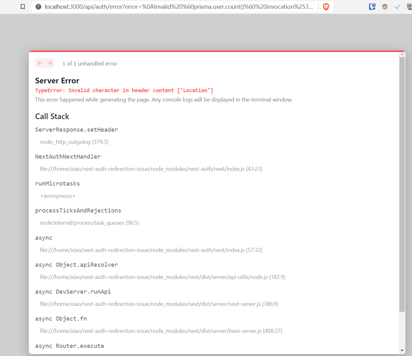Error page redirection fails if error parameter contains special characters · Issue #3986 ...
