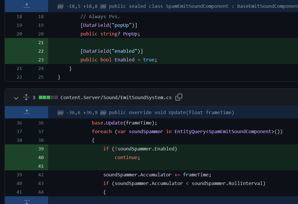 SpamEmitSound needs an active component · Issue #11832 · space-wizards/space-station-14 · GitHub