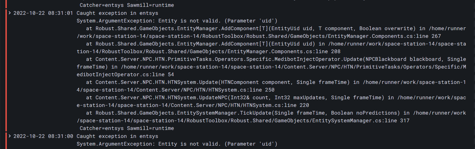 Medibot Exceptions · Issue 12135 · Space Wizardsspace Station 14 · Github 5472