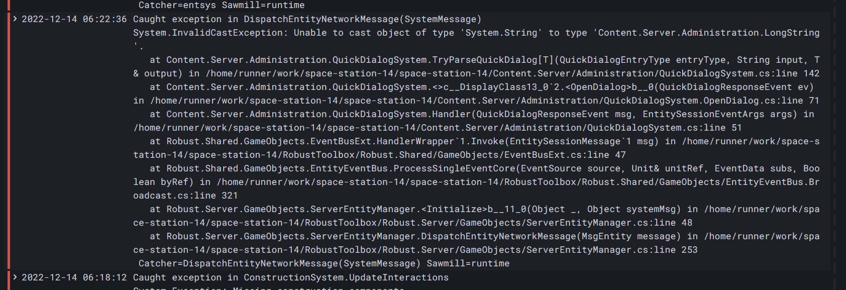 Quick Dialog Exception · Issue 13017 · Space Wizardsspace Station 14 · Github 4156