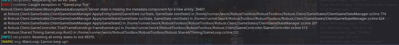 Resetting all entity states almost always causes an exception · Issue ...