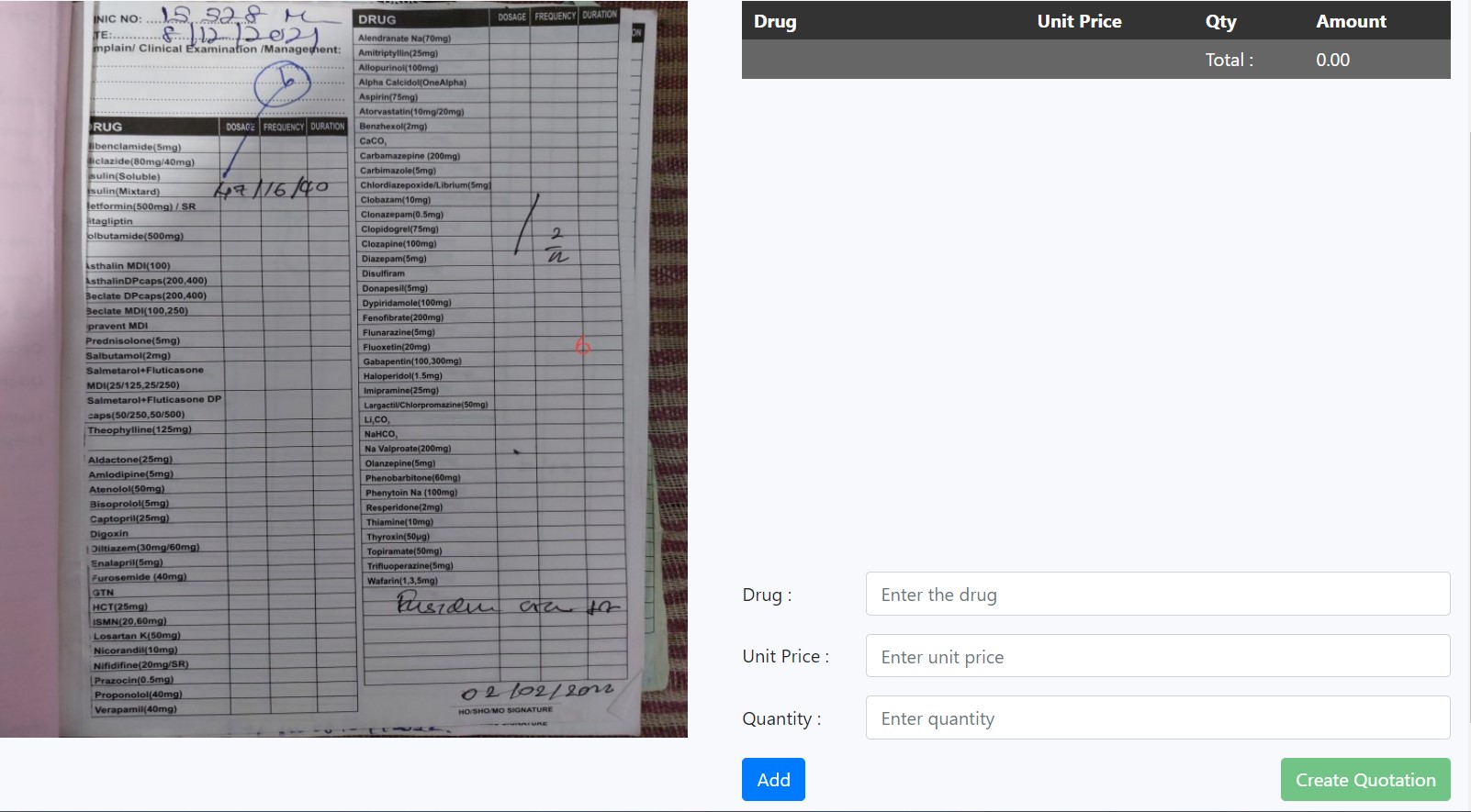 GitHub - rlusitha/prescription-management-system