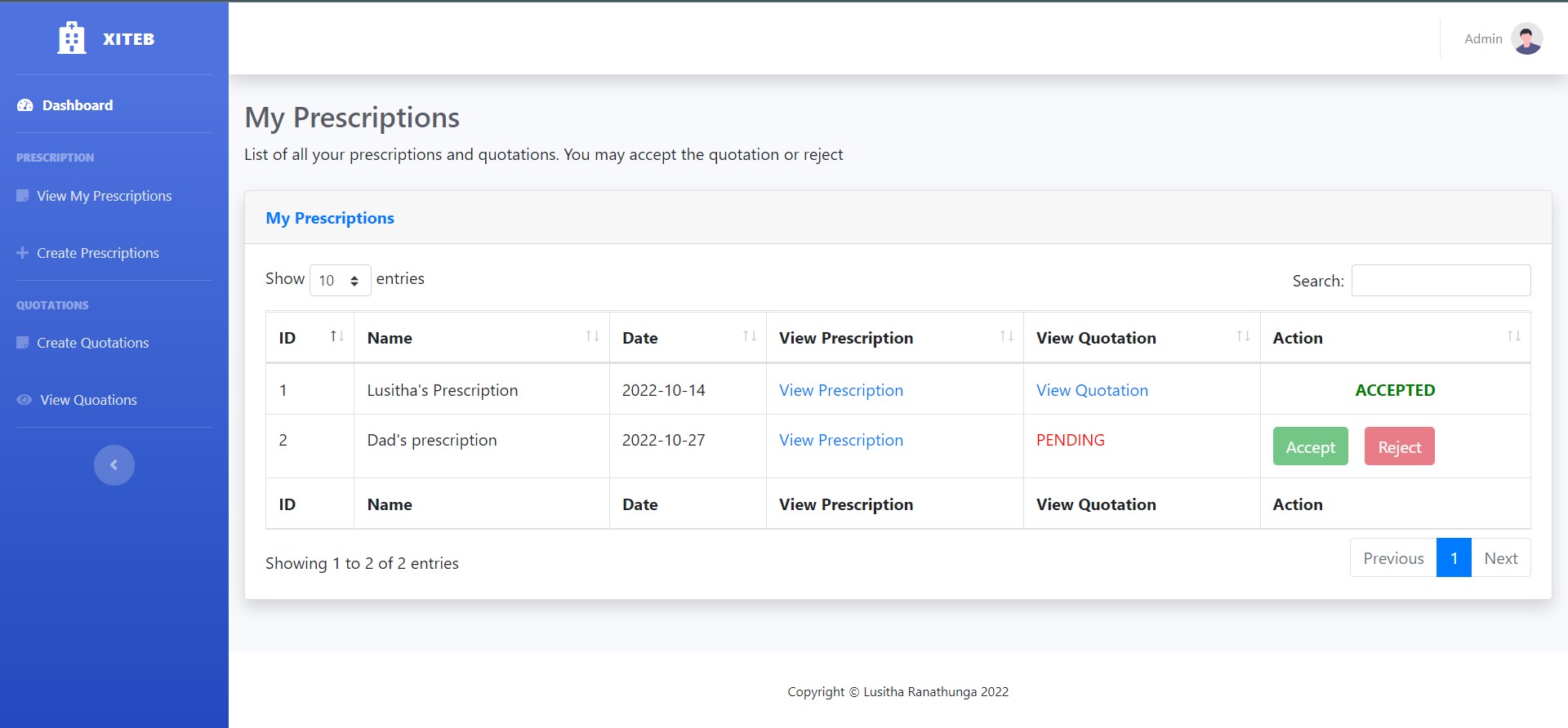 GitHub - rlusitha/prescription-management-system