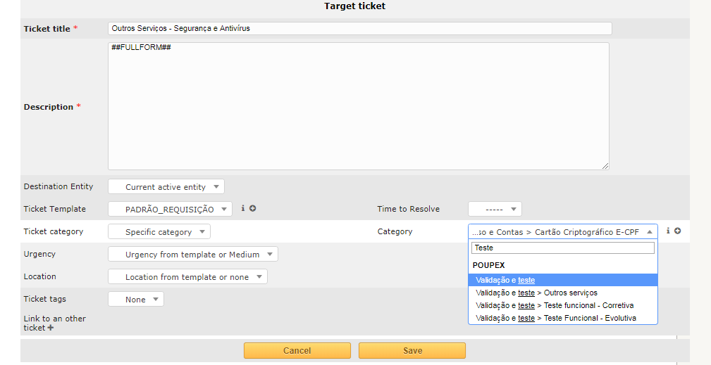 Bug Dropdown Filter Fail Target Ticket · Issue 1412 · Pluginsglpiformcreator · Github